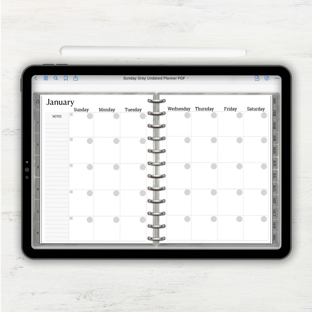 Undated Digital Planners – Three Nail Faith