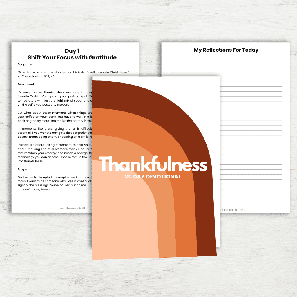 Printable Devotionals – Three Nail Faith